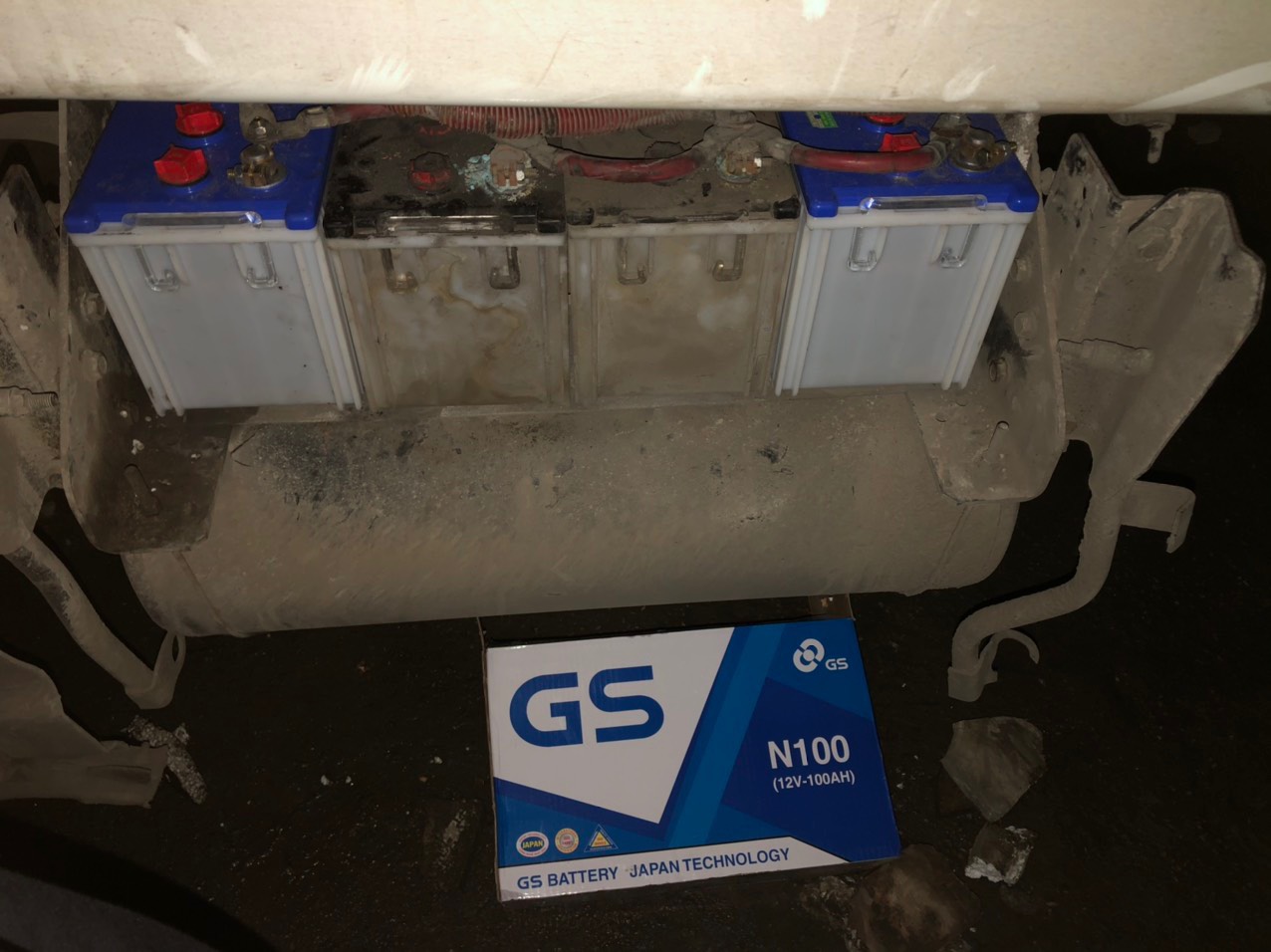 Ắc Quy GS N100 (12V - 100AH) chính hãng uy tín giá rẻ tại Hải Phòng